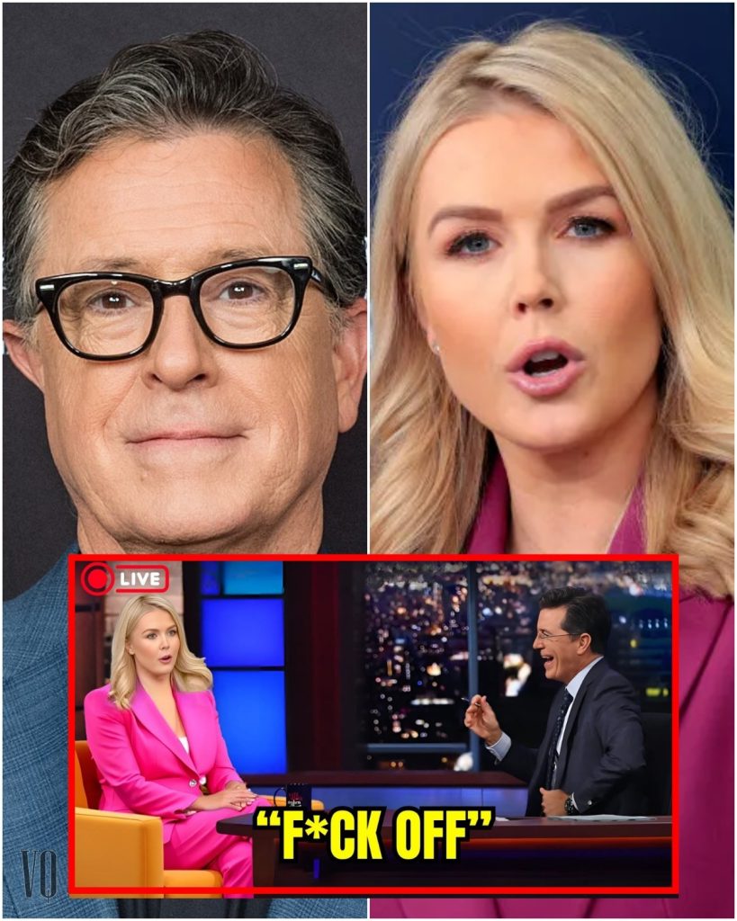 Drama explodes: Karoline Leavitt responds harshly on Stephen Colbert’s ...